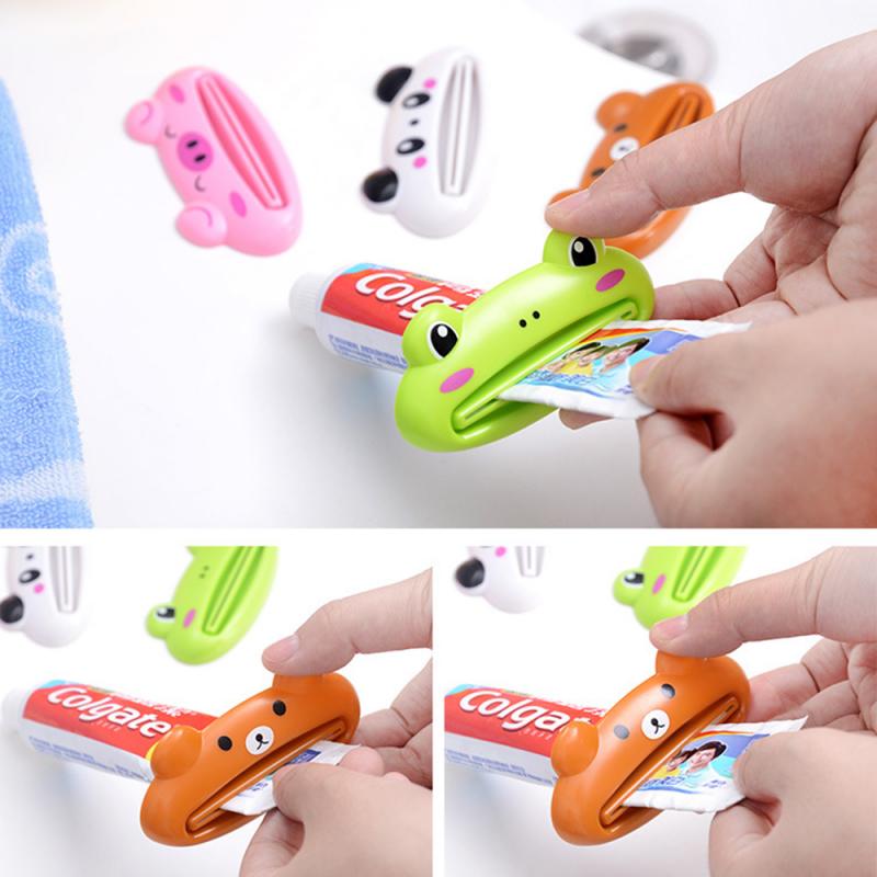 4 Style Cartoon Animal Design Tooth Paste Squeezer Rolling Toothpaste ...