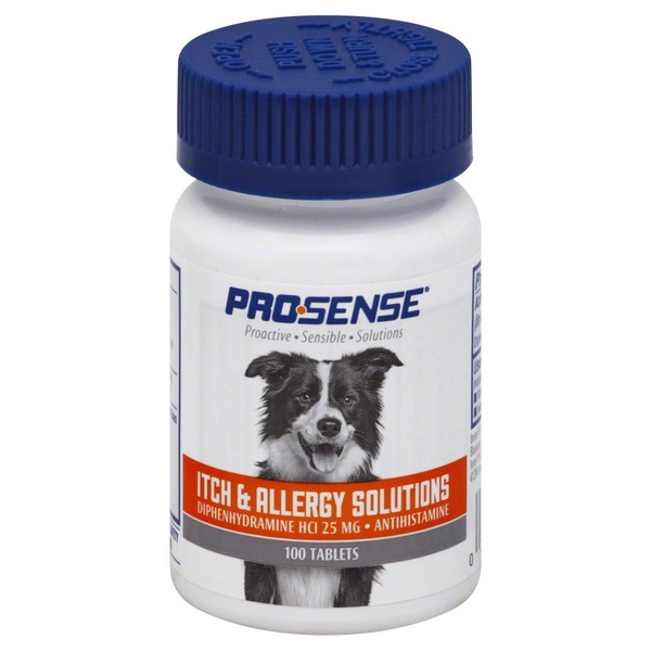 Pro-Sense Dog Itch & Allergy Solutions Tablets, 1 bottle 100 tablets ...