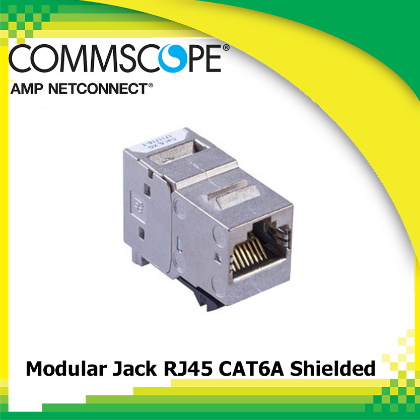 เต้ารับหัวแลนตัวเมีย Commscope Modular Jack RJ45 Cat6A Shield SL Series ...