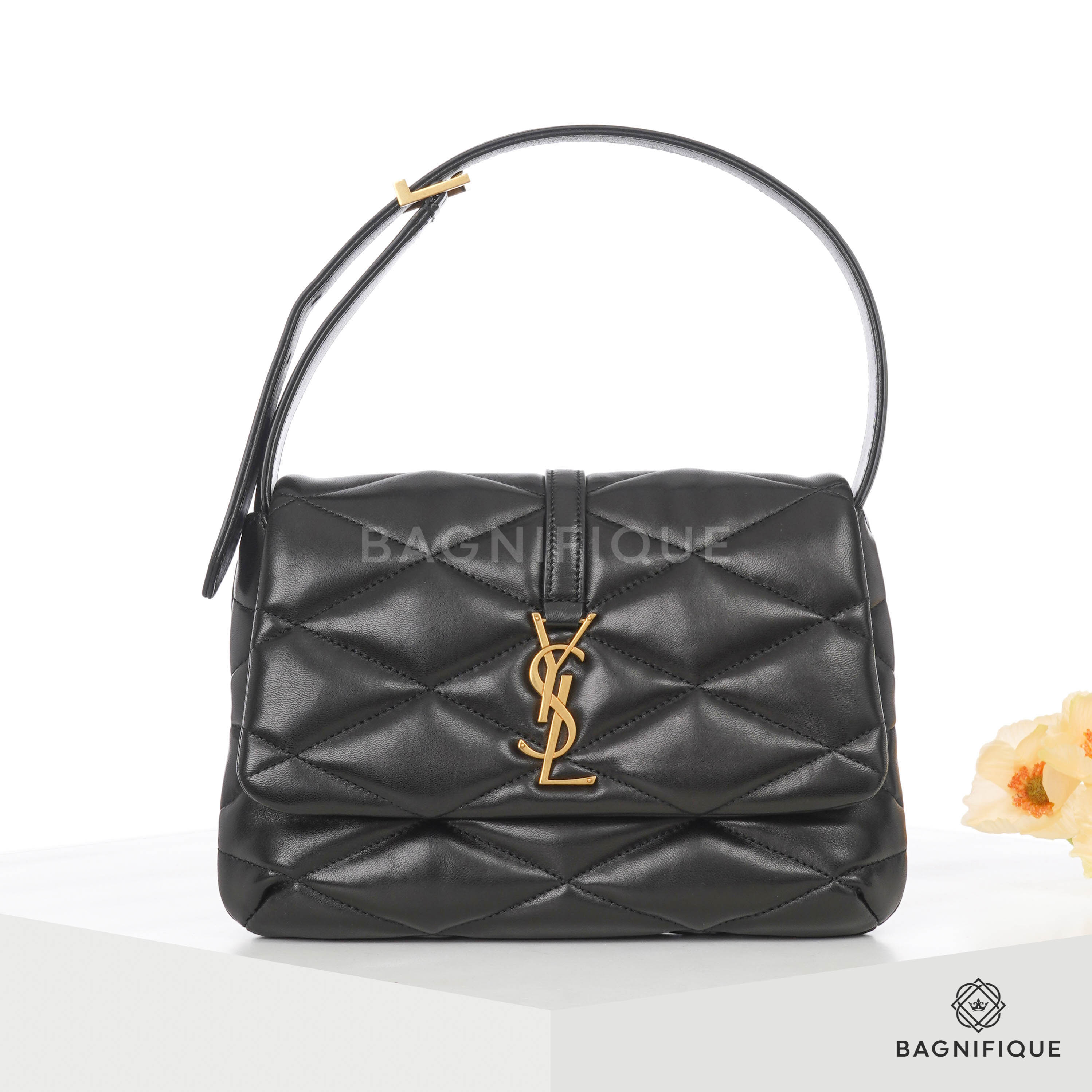 YSL LE 57 HOBO 9 BLACK LAMB GHW - Bagnifique Brandname - ThaiPick
