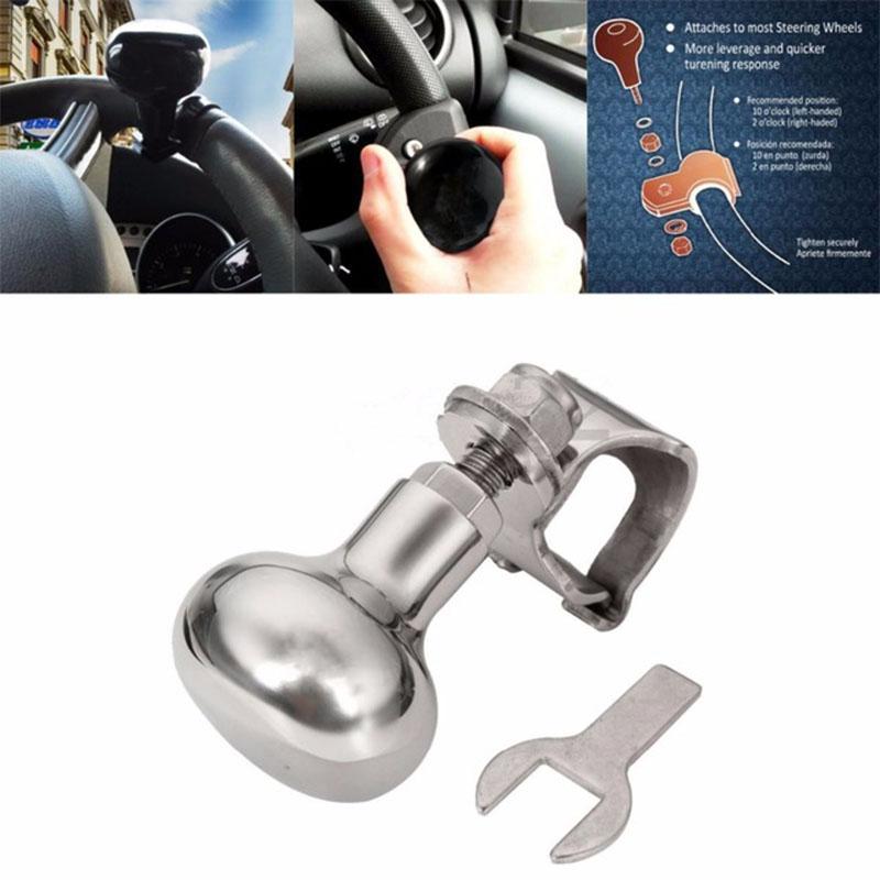 Universal Stainless Steel Steering Wheel Spinner Heavy Duty Car Truck ...