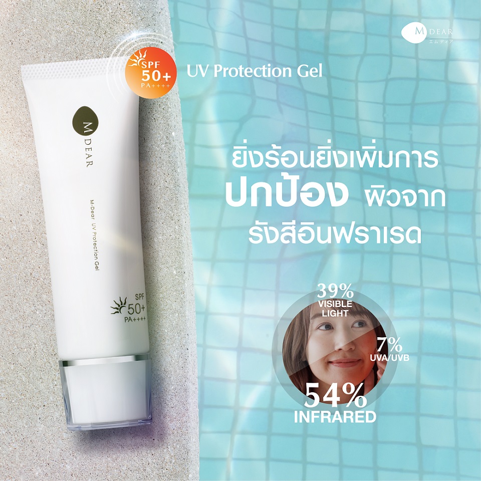 M-DEAR UV PROTECTION GEL SPF50 PA 50G เอ็ม-เดียร์ ยูวี โพรเทคชั่นเจล เอสพีเอฟ 50 พีเอ 50 กรัม ...