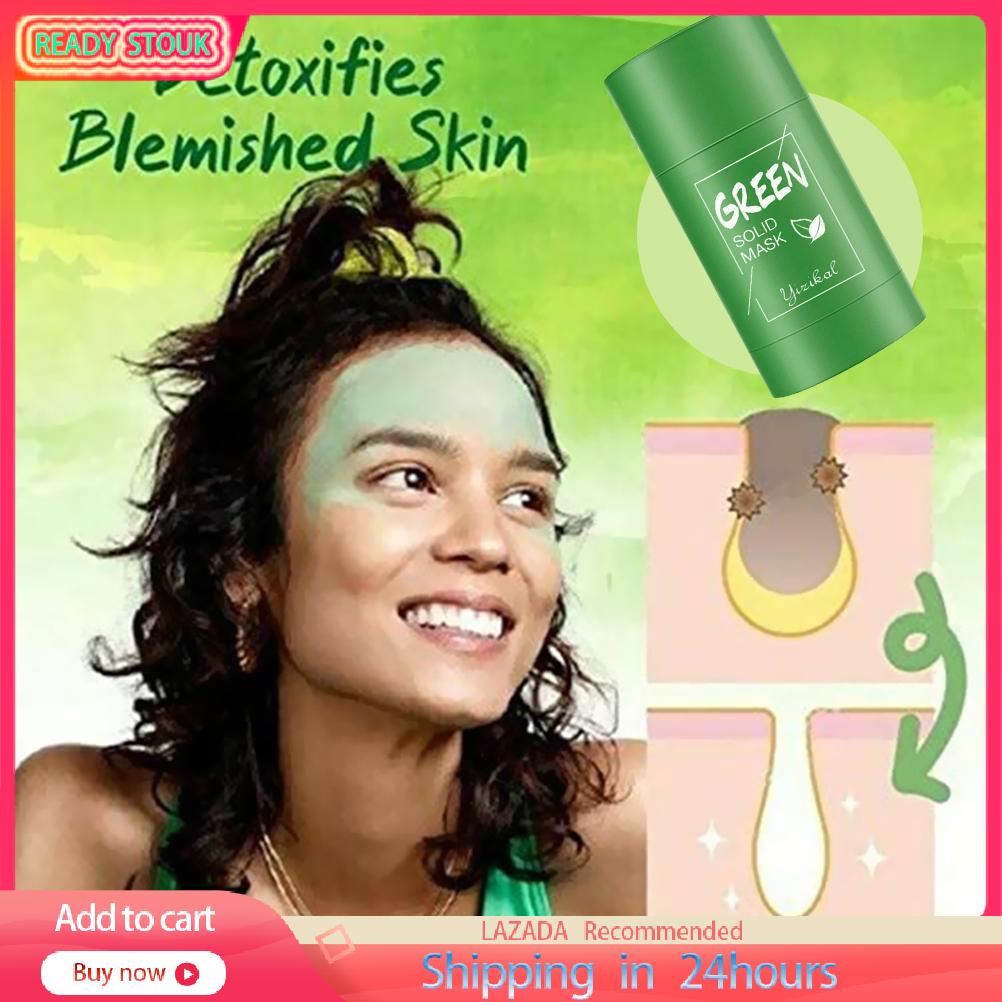 Green Tea Purifying Clay Stick Moisturizing Deep Cleansing Solid Clay ...