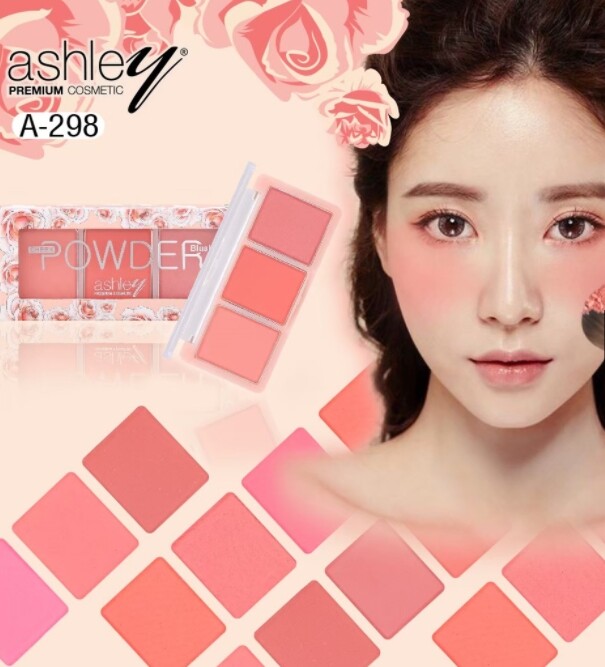 A-298 Ashley Cheek Powder Blush แอชลี่ย์ ชีค พาวเดอร์ บลัชออน - MixASale