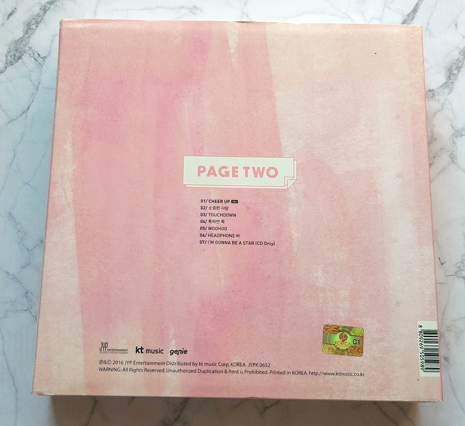 อัลบั้ม TWICE - PAGE TWO Album เวอร์ Pink ปก Limited แชยอง แกะแล้ว ...