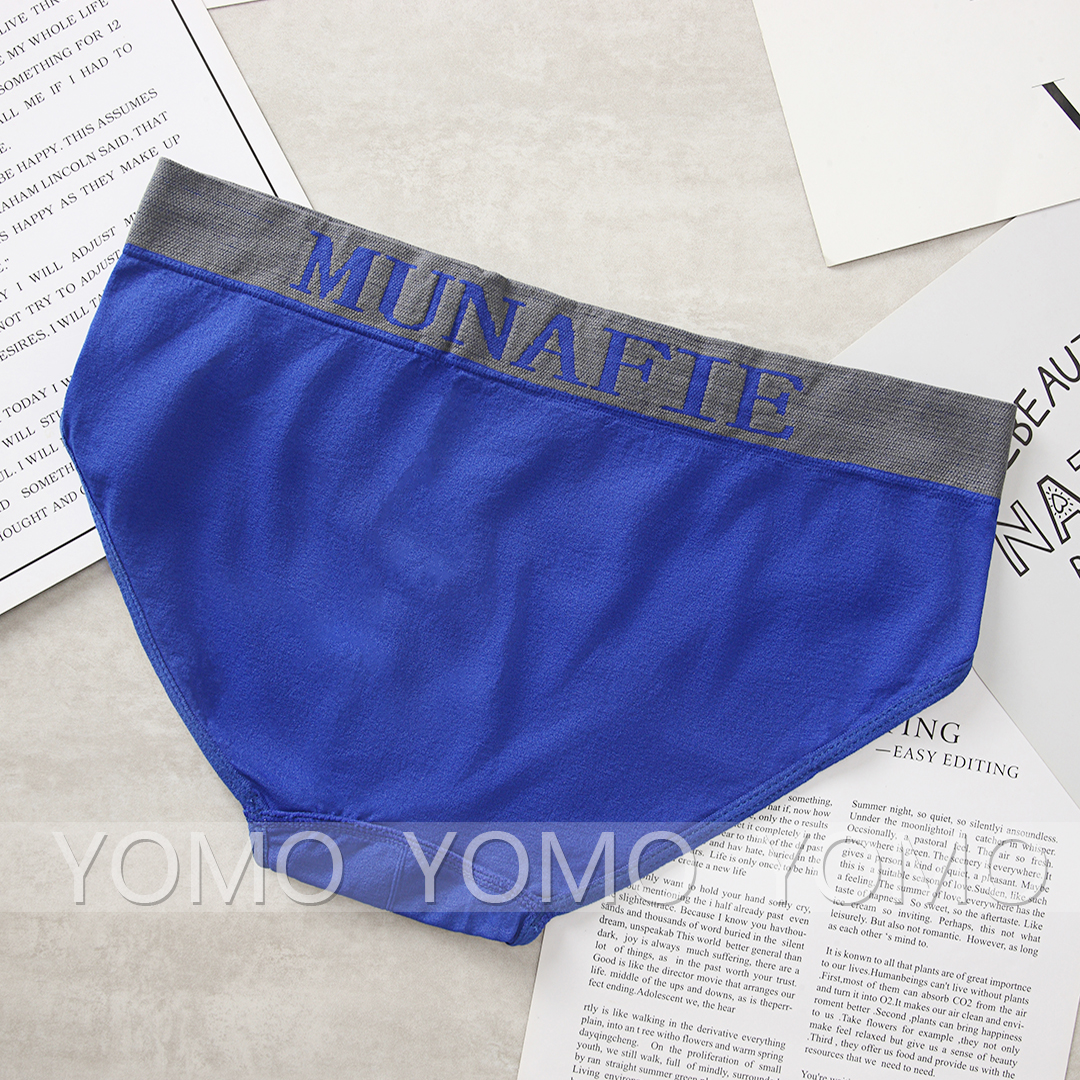 YOMO ( 5 ชิ้น) กางเกงในชาย MUNAFIE กางเกง ผ้ายืดใส่สบาย ฟรีไซส์ รอบเอว 26-40 นิ้ว - MixASale