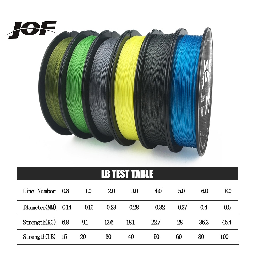 JOF150m 8 Strand ญี่ปุ่น Super Strong PE Braided Line Multifilament ...