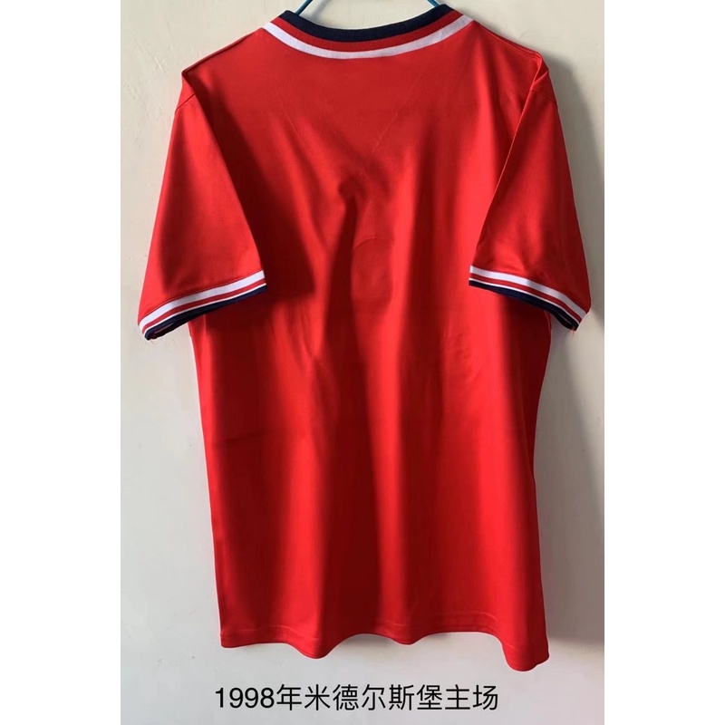 22/23 Top Quality 1998 Middlesbrough Home S-2XL Retro Short-Sleeved ...
