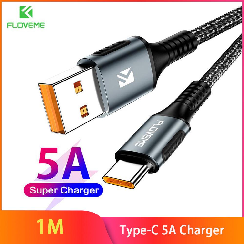 Floveme 5A Usb Type C Cable fast Charger For Huawei P30 pro P20 Lite ...