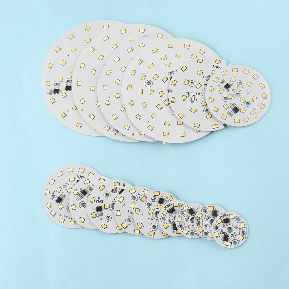 HETU070703. Large Circle 18W 15W 12W 9W 7W 5W 3W AC220V Warm White/White Light Plate LED Chip ...