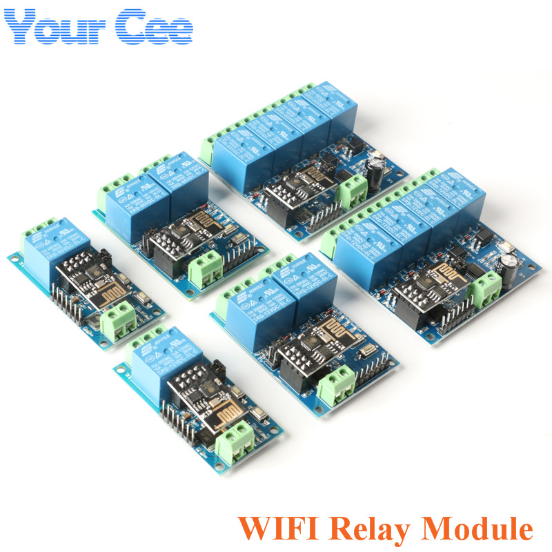 ESP8266 ESP 01 5V 12V 1 2 4 Way WiFi Relay Module Things Smart Home ...