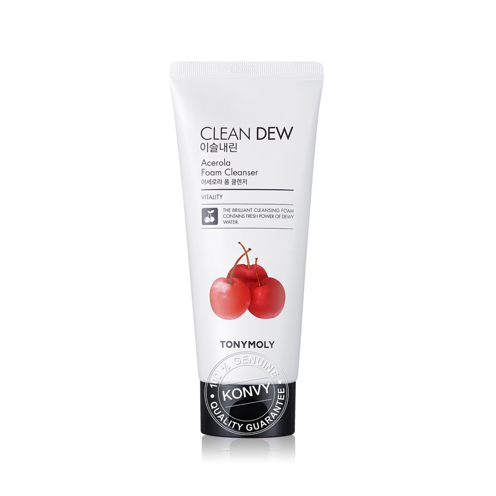 Tonymoly Clean Dew Acerola Foam Cleanser 180ml. - Juju shop 1589249753 ...