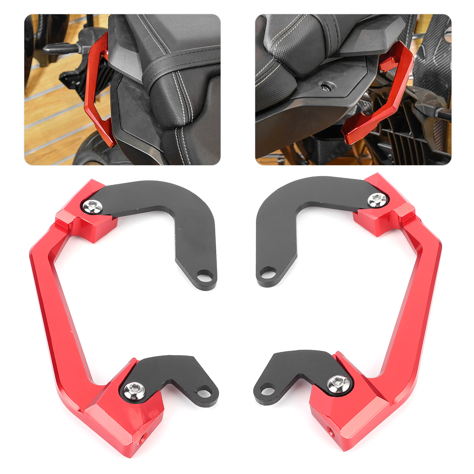 【ราคาพิเศษ】Motorcycle Rear Seat Grab Bar Passenger Handlebar Fit for ...