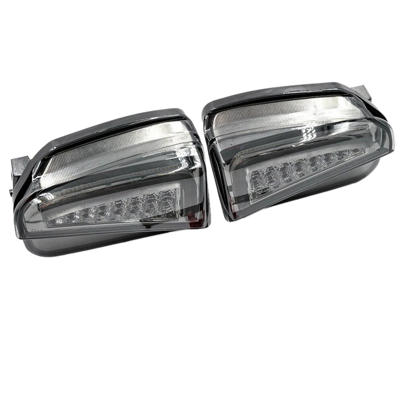 Car Smoked Switchback Amber LED Front Turn Signal Lamp White DRL ...