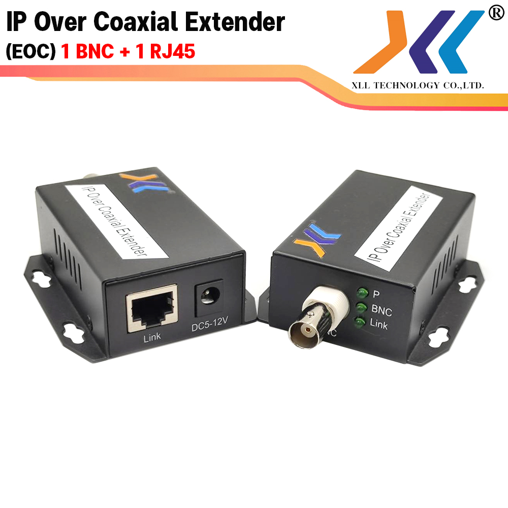 ตัวแปลง RG6 เป็นกล้อง IP Camera IP over Coax Extender ( EOC ) 1 BNC 1 RJ45 10100 Mbps - XLLTECH ...