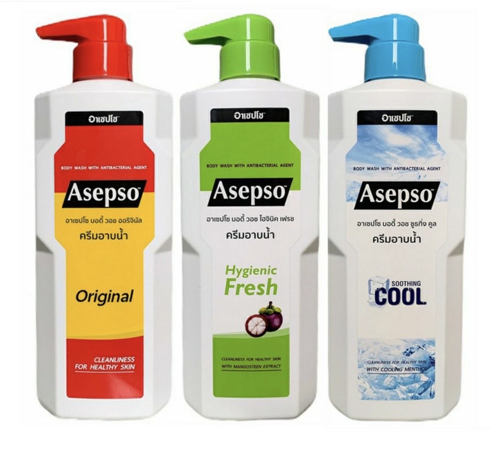 Asepso body wash อาเซปโซ บอดี้ วอช 500 ml. ครีมอาบน้ำ อาเซปโซ ชำระล้าง ...