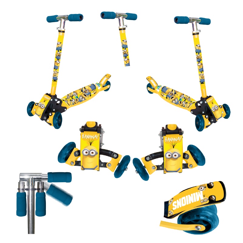 4.9 จัดส่งที่รวดเร็ว Minions(มินเนี่ยน) Scooter Minions II สกู๊ตเตอร ...