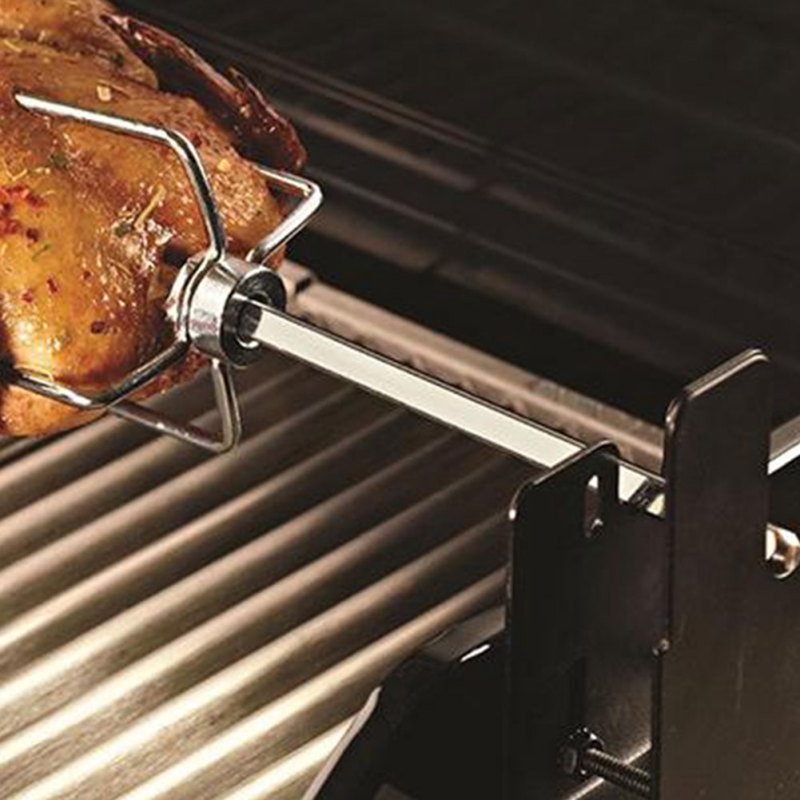 Electric BBQ Motor Metal Beef Turkey Rotisserie Forks Spit Charcoal ...
