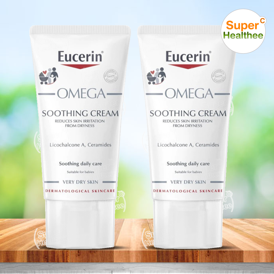 Eucerin omega soothing cream 50 มล (แพ็คคู่) ยูเซอริน โอเมก้า ซูทติ้ง ...