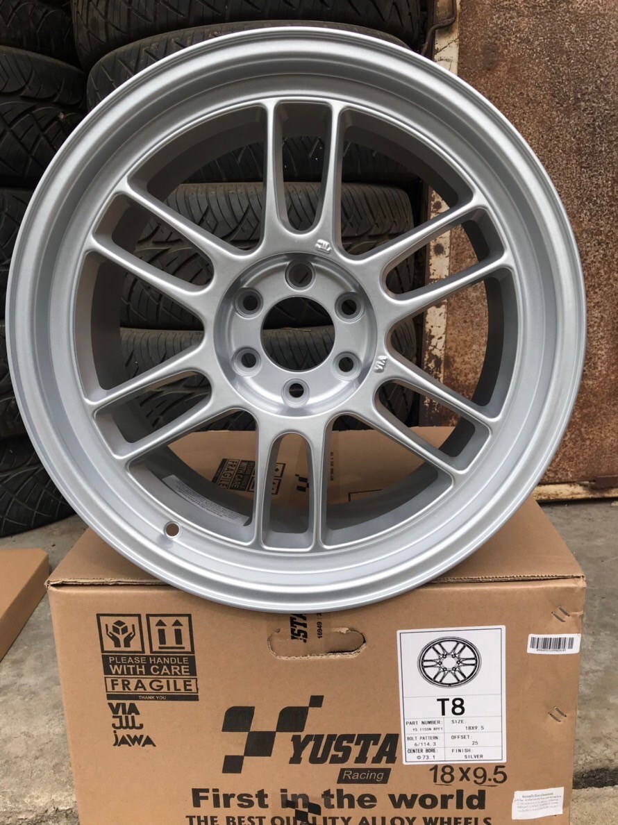 ล้อแม็กใหม่ - VLF P05 สี ดำขอบเงิน - ขอบ18 ล้อเบา - งาน OASIS (18 x 5รู ...