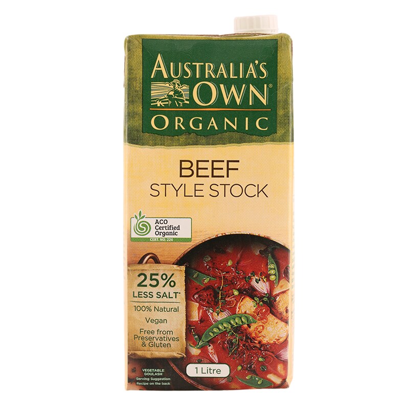 Australias Own Organic Style Stock Beef 1000ml. - Tham15212 - ThaiPick