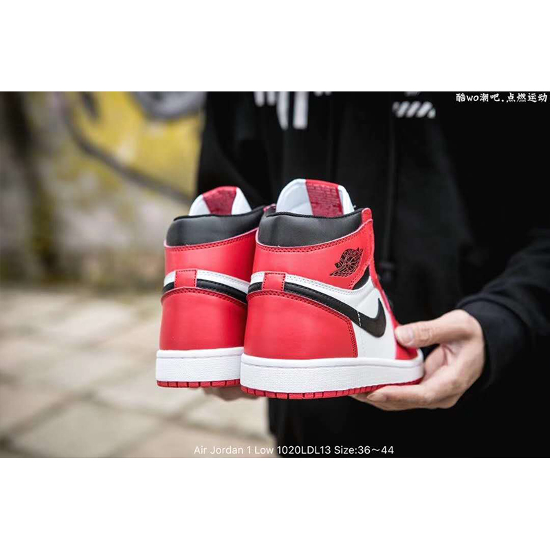 Nike Air Jordan 1 Aj1 Retro High Nrg สิทธิบัตร White Red Toe ผู้ชาย ...