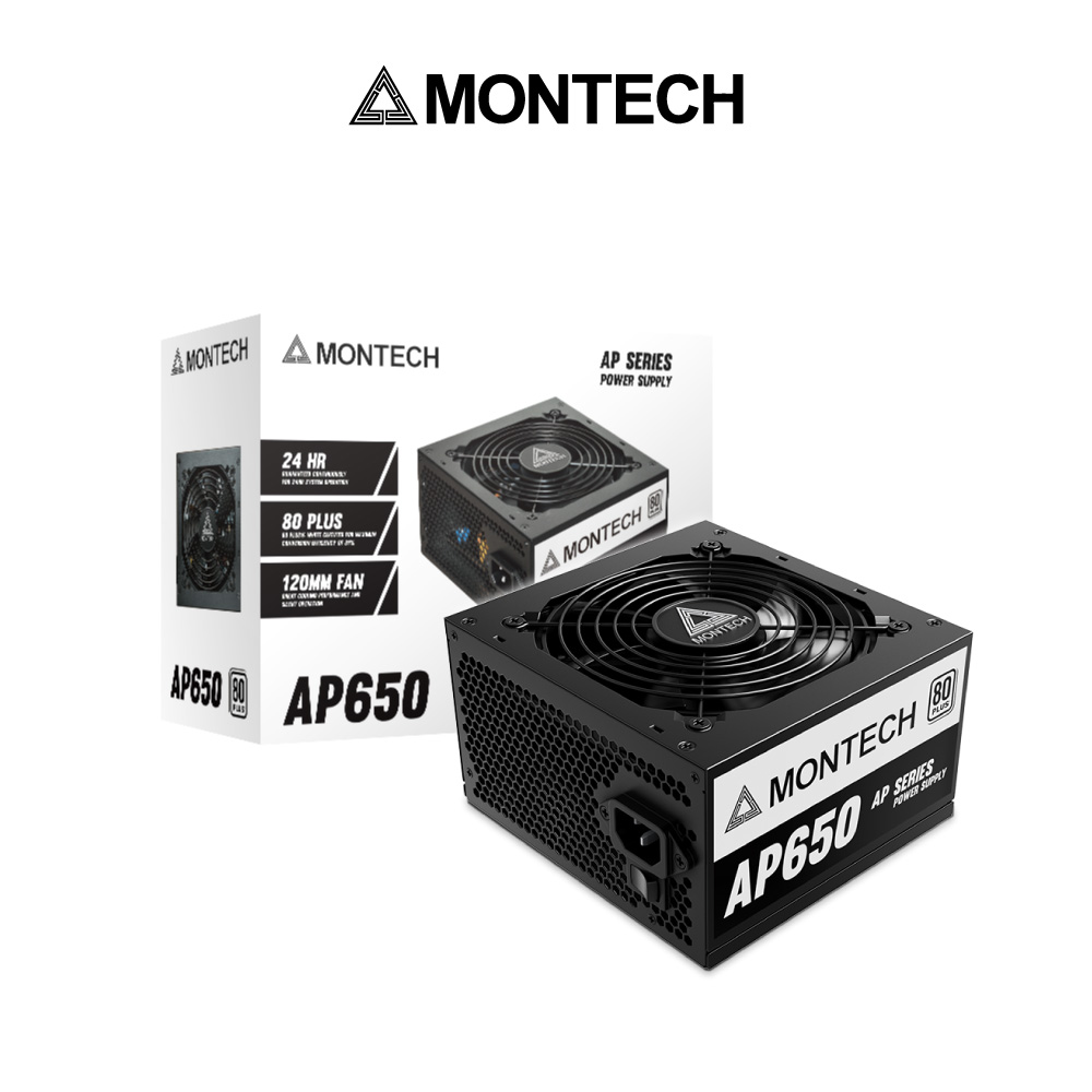 MONTECH AP550 AP650 AP750W 80PLUS Power Supply (80+ WHITE) ประกัน ...