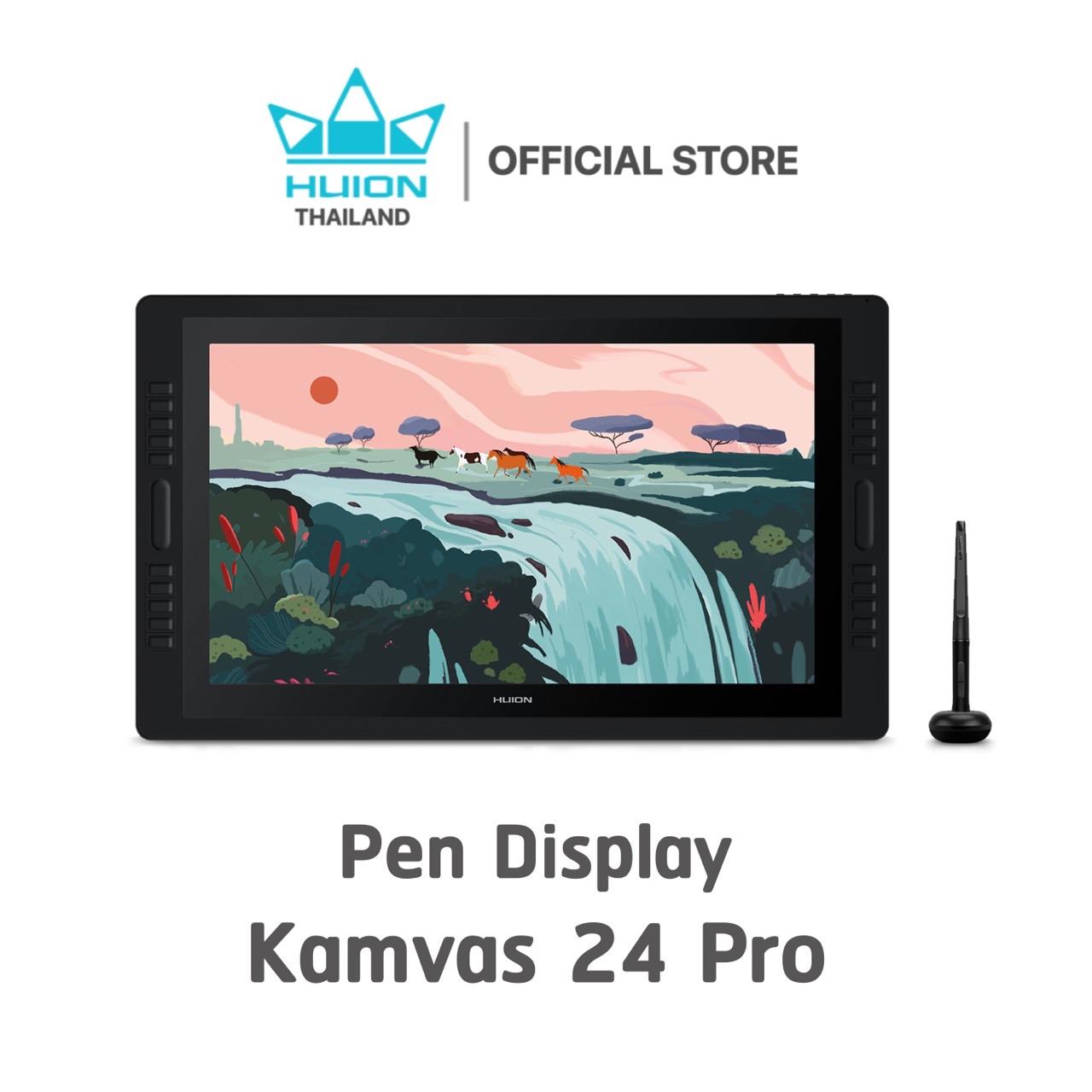 เมาส์ปากกา พร้อมหน้าจอ Huion Kamvas 24 Pro (รุ่นใหม่-รับประกัน 2 ปี-มี ...