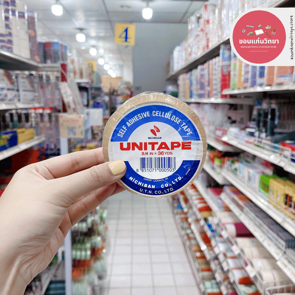 เทปใส Transparent Tape ยูนิเทป UNITAPE กาวเทปใส แกนใหญ่ 3 นิ้ว จำนวน 1 ...