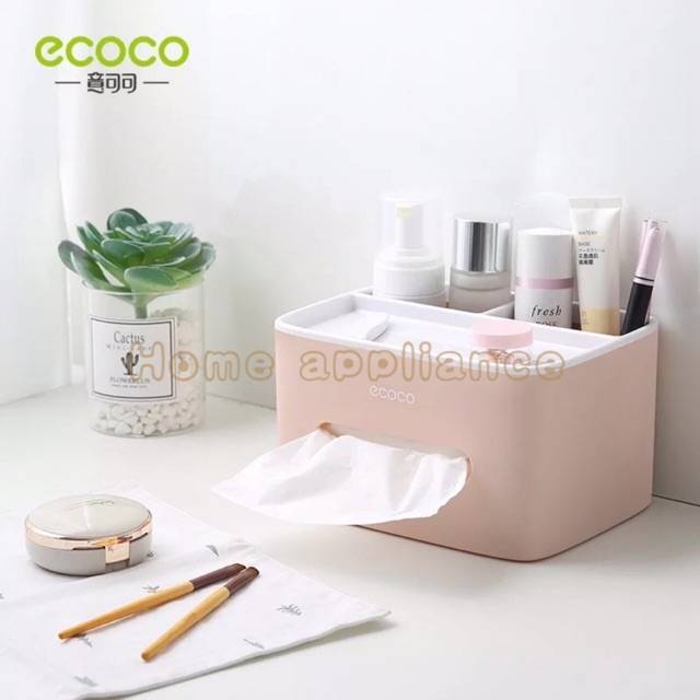 ecoco กล่องหนังใส่ทิชชู่มัลติฟังก์ชั่น กล่องทิชชู่อเนกประสงค์ กล่องใส่ ...