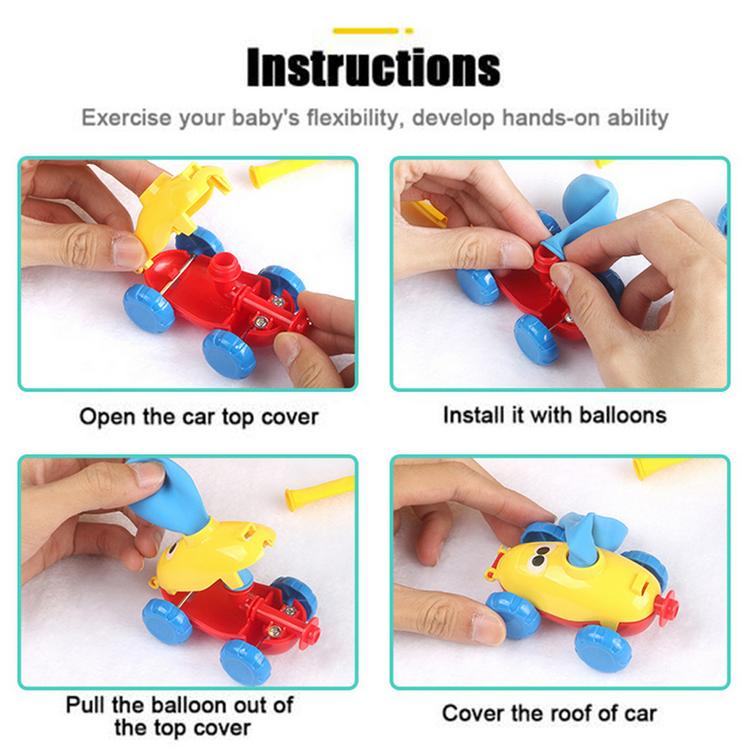 Balloon Car Toy DIY Balloon Power Car Balloon Powered Balloon Car Toy ...