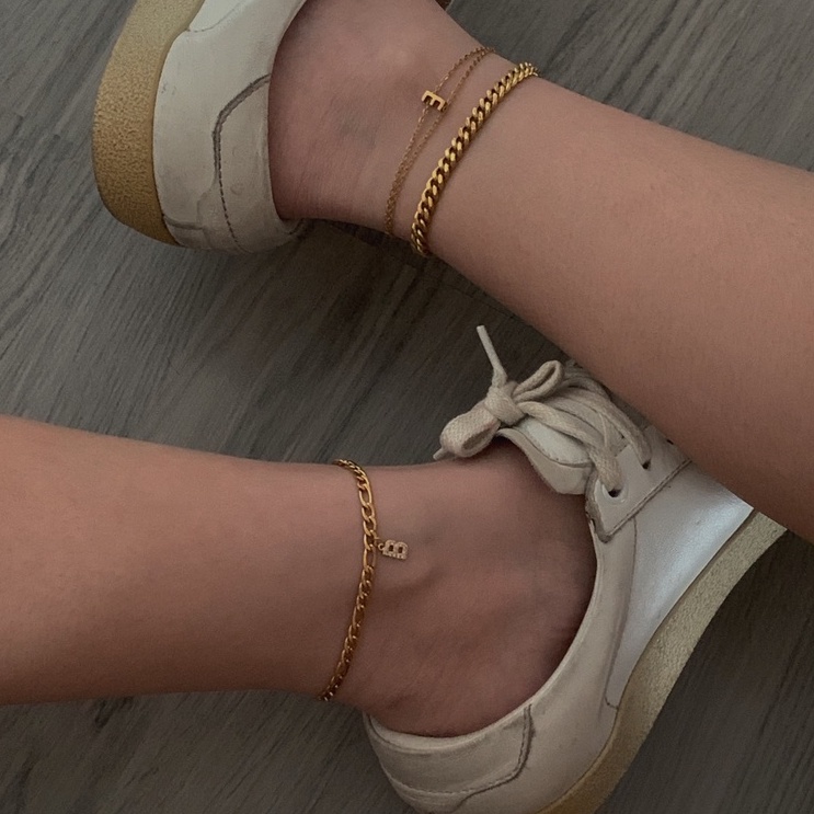 Bemet laspas alphabet anklet - N89Gi9AT - ThaiPick