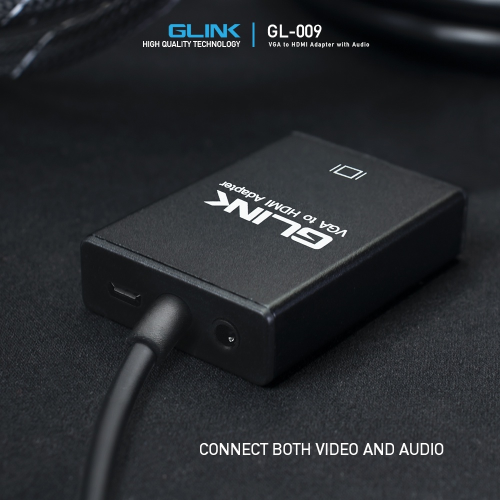 มาตรฐาน ทน ของแท้ by GLINK GL-009 VGAAudio TO HDMI สายแปลงสัญญาณ ต่อเสียงเพิ่มได้ - GLINK ONLINE ...