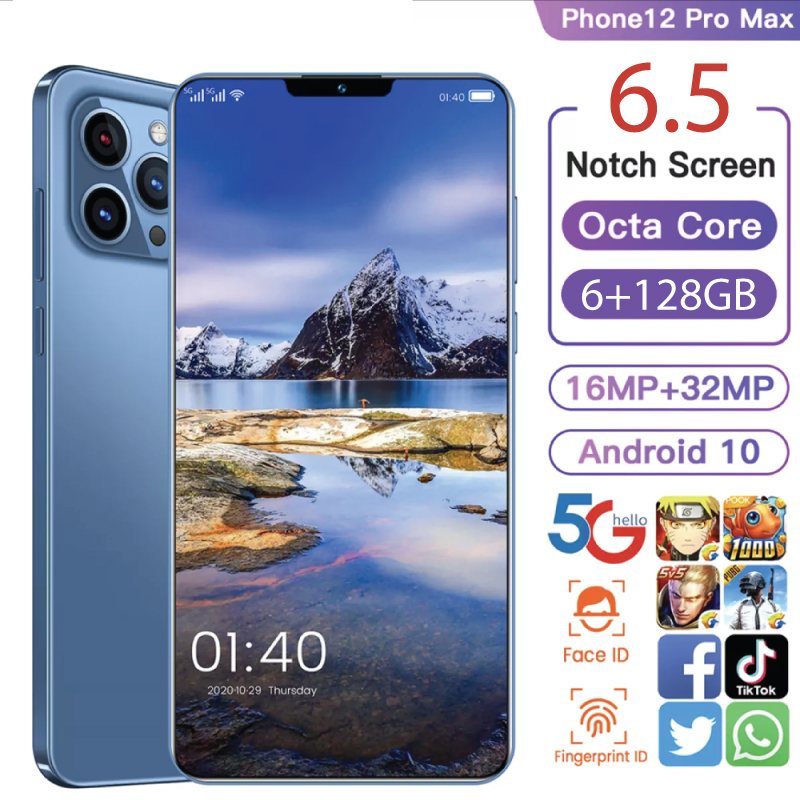 phone 13pro โทรศัพท์มือถือ สมาร์ทโฟนหน่วยความจำ 128+64GB HD จอ 6.3 นิ้ว ...