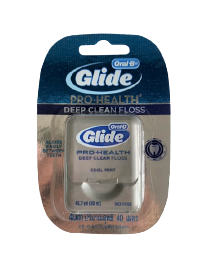 Oral-B Glide Deep Clean Dental Fross 40m.ไหมขัดฟัน ไกลด์ดีพ คลีน ออรัลบ ...