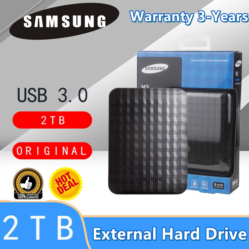 จัดส่งภายใน 24 ชั่วโมง SAMSUNG M3 external hard disk 1TB2TB ฮาร์ดดิสก์ ...