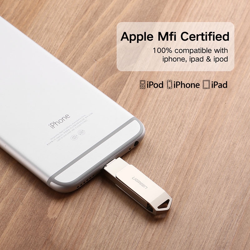 2 in 1 Lightning Flash Drive 128GB USB External Storage Memory Stick ...