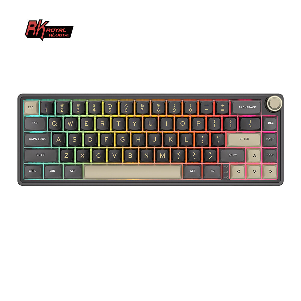 RK ROYAL KLUDGE RK R65ขนาด60% RGB โครงสร้างปะเก็นคีย์บอร์ดแบบกลไก PBT | Lazada.co.th