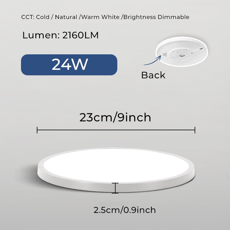 Round LED Ceiling Lamp for living room Natural LightWarm White Modern ...