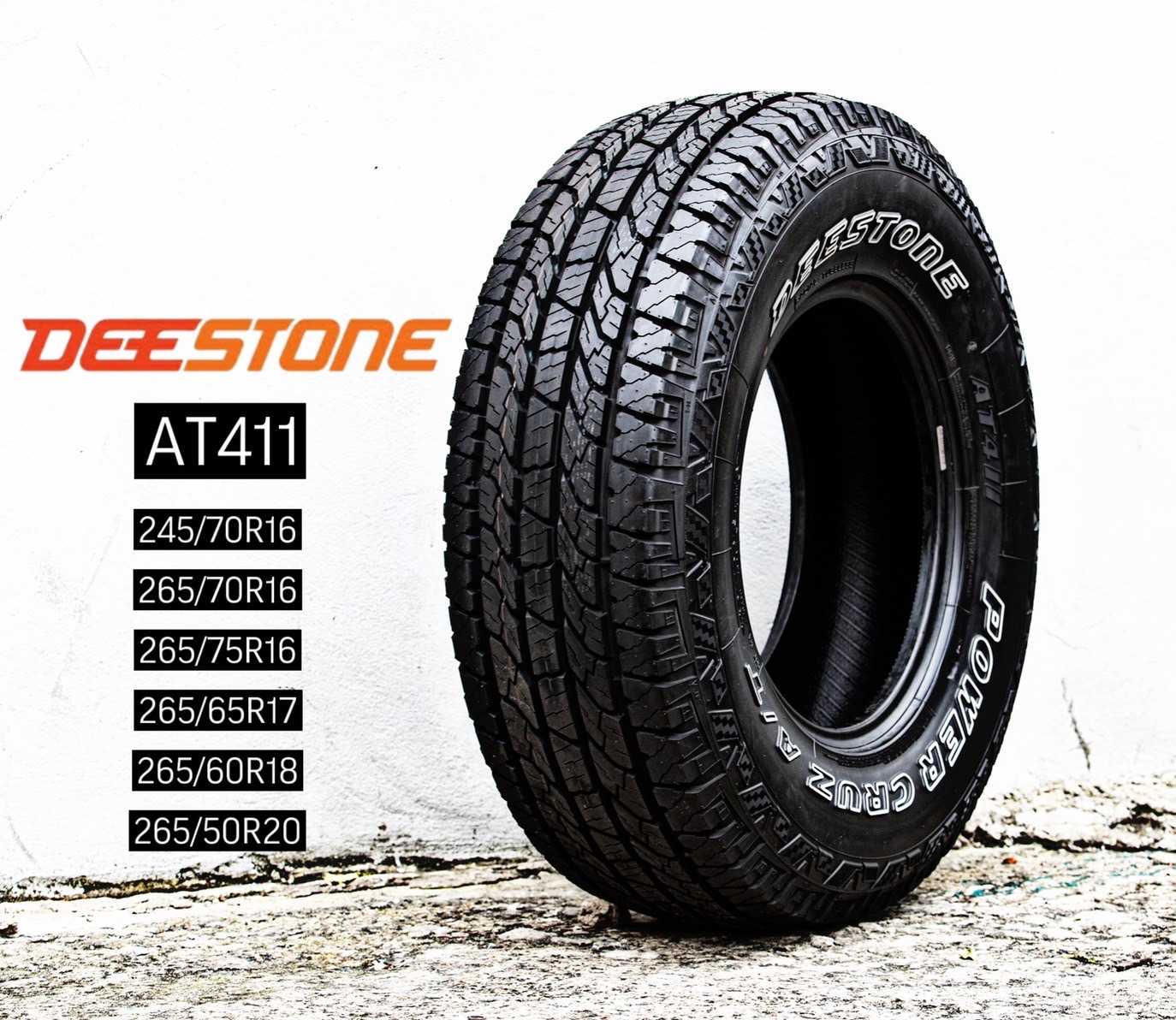 DEESTONE ยางรถยนต์ 26560R18 (ล้อขอบ 18) รุ่น POWER CRUZ AT411 4 เส้น ...