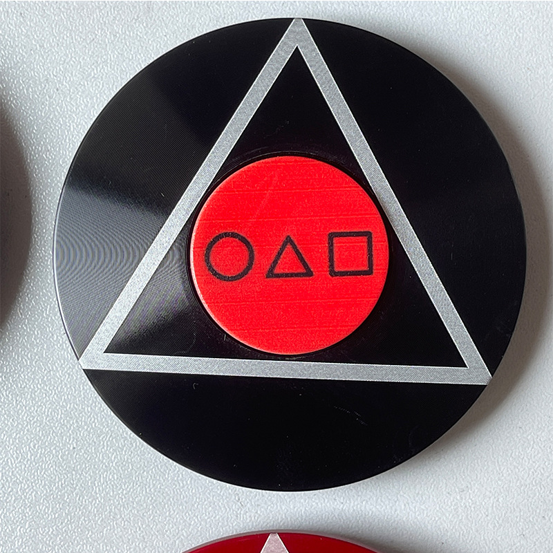 New Round Squid Game Fidget Spinner Metal Hand Spinner Fingertip Gyro ...