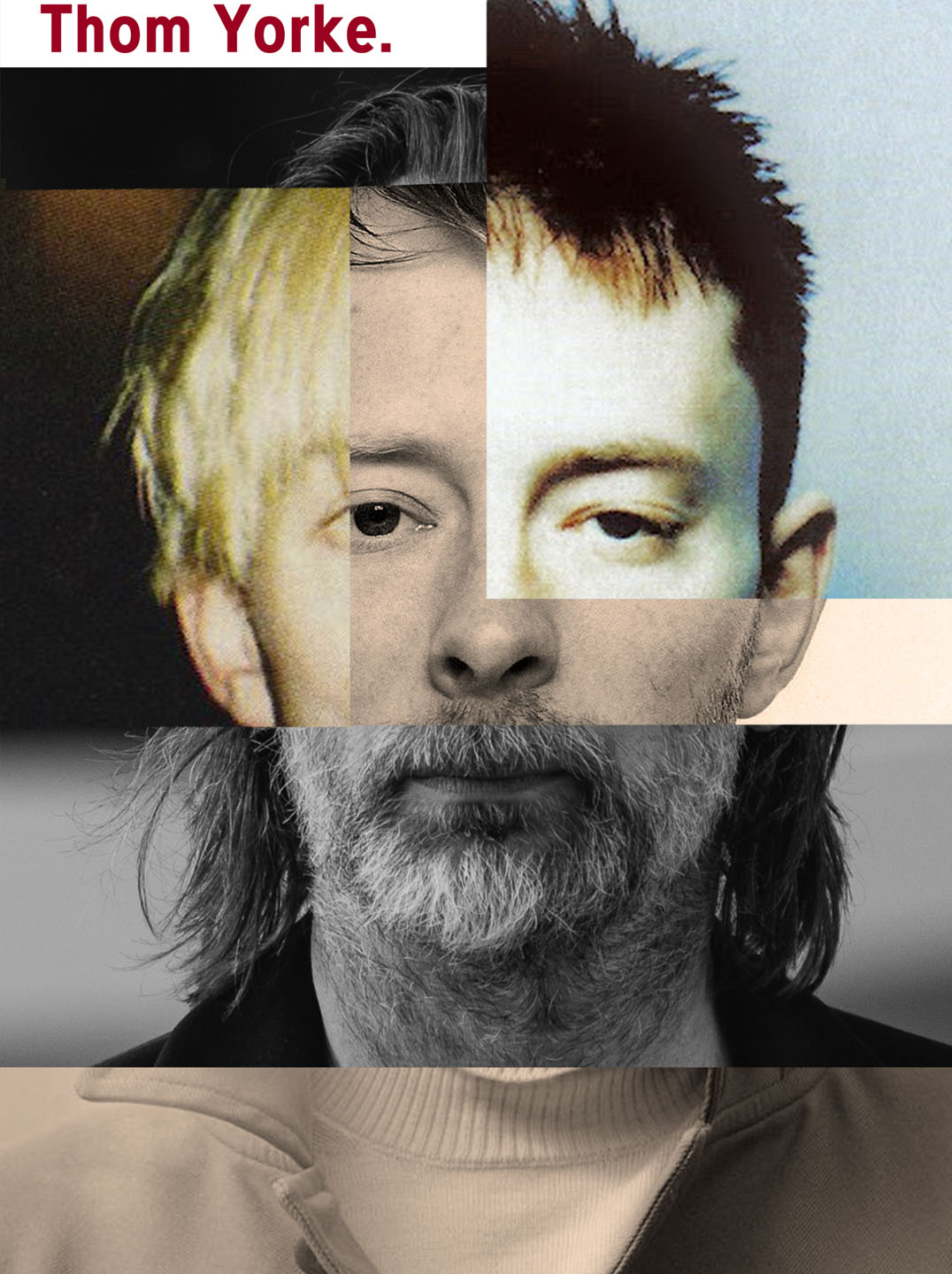 โปสเตอร์ Radiohead เรดิโอเฮด Thom Yorke ทอม ยอร์ก รูปภาพขนาดใหญ่ ...