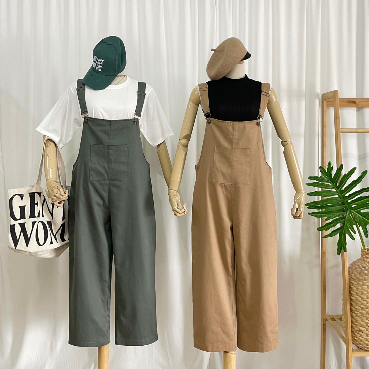 ⚡️ เอี้ยมขายาว ผ้าคัตตอนแท้ ผ้าหนา มี 6 สี #JJ27 - ละลานตา เสื้อผ้าแฟชั่น - ThaiPick