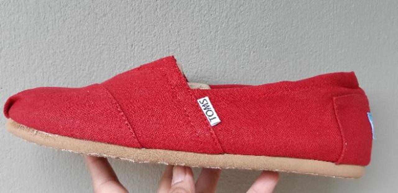 TOMS red canvas (Men) แท้100% พร้อมถุงผ้า+กล่อง ไซต์ใหญ่ - Style Toms ...