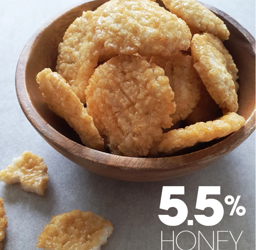 พร้อมส่ง ขนมเกาหลี Honey Snow Flower Rice Cracker ขนมข้าวอบกรอบรส ...