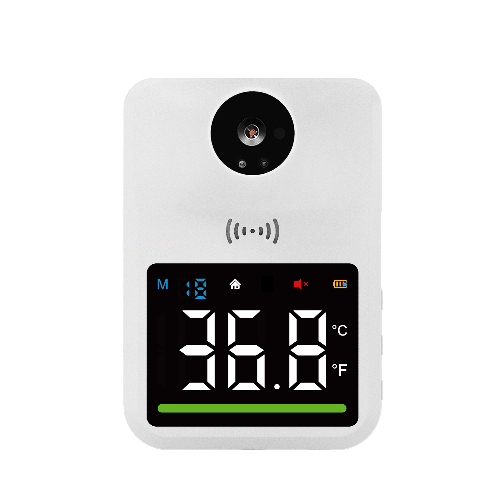 Wall Mounted Non-contact IR Thermometer with Multi-Language Voice ...