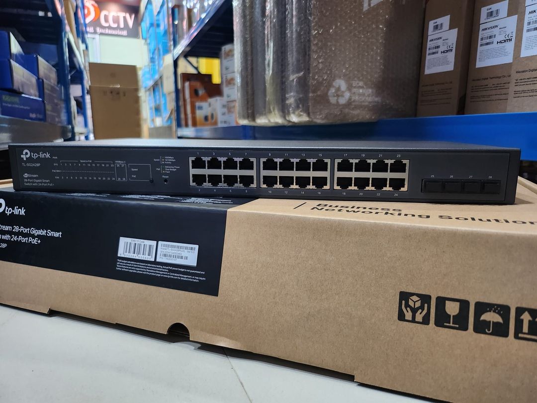 TP-LINK TL-SG2428P New JetStream 28-Port Gigabit Smart Switch with 24 ...