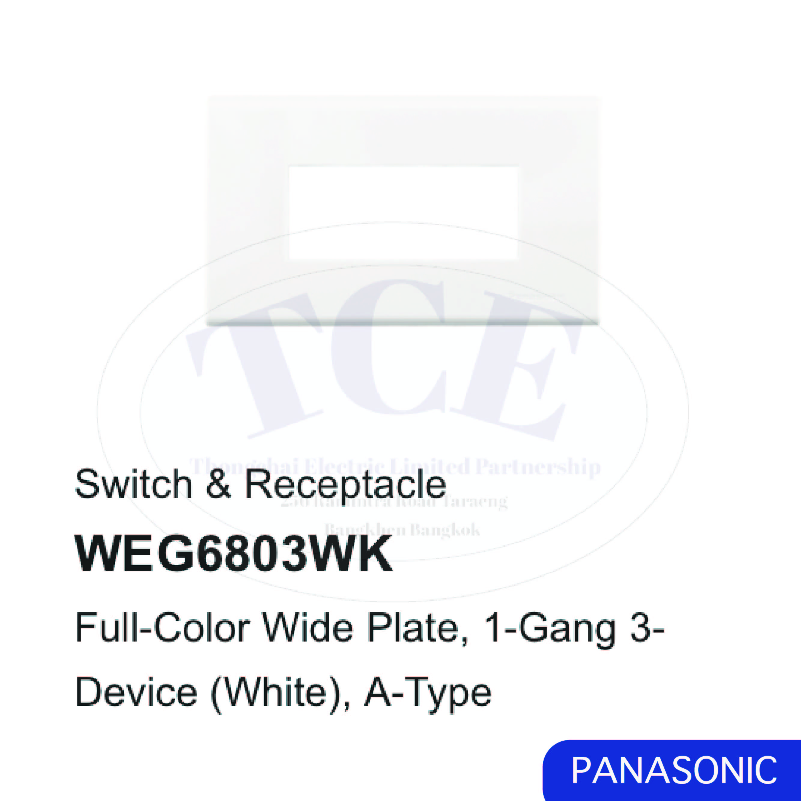 PANASONIC Socket Plates ฝาปิดขนาด 1-3 ช่อง WEG6801-6803 สีขาว | Lazada ...