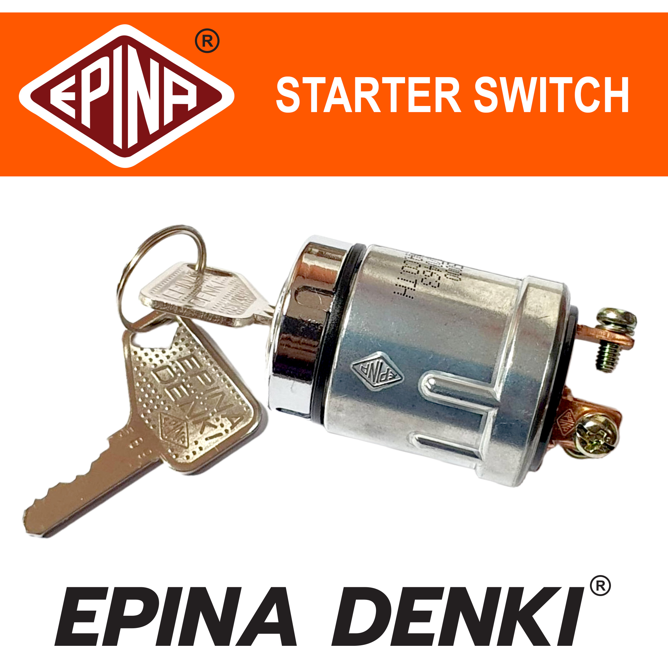 STARTER Switch สวิตซ์กุญแจ สวิทซ์กุญแจสตาร์ท 3สาย EPINA DENKI แท้ แปลง ...