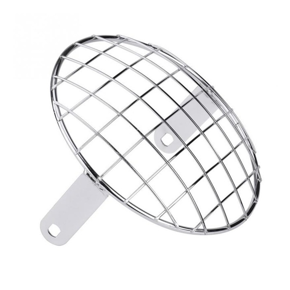 Motorcycle Universal Vintage Headlight Protector Retro Grill Light Lamp ...